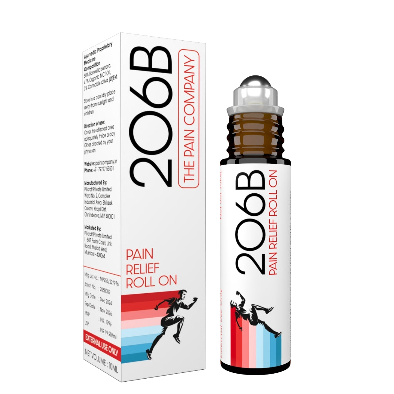 206B Pain Relief Roll On – The Pain Company